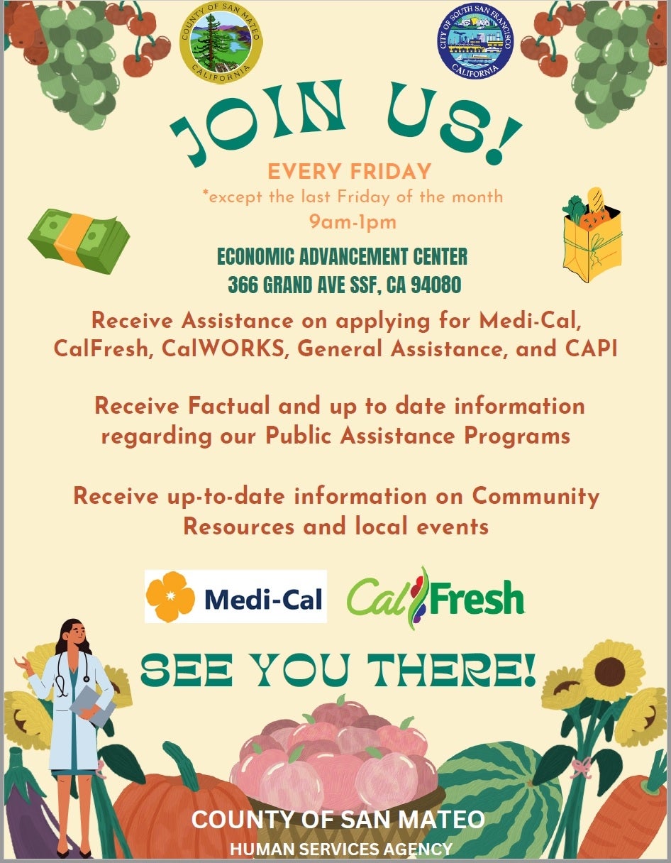 Public Assistance Programs Application Event with the City of South San ...