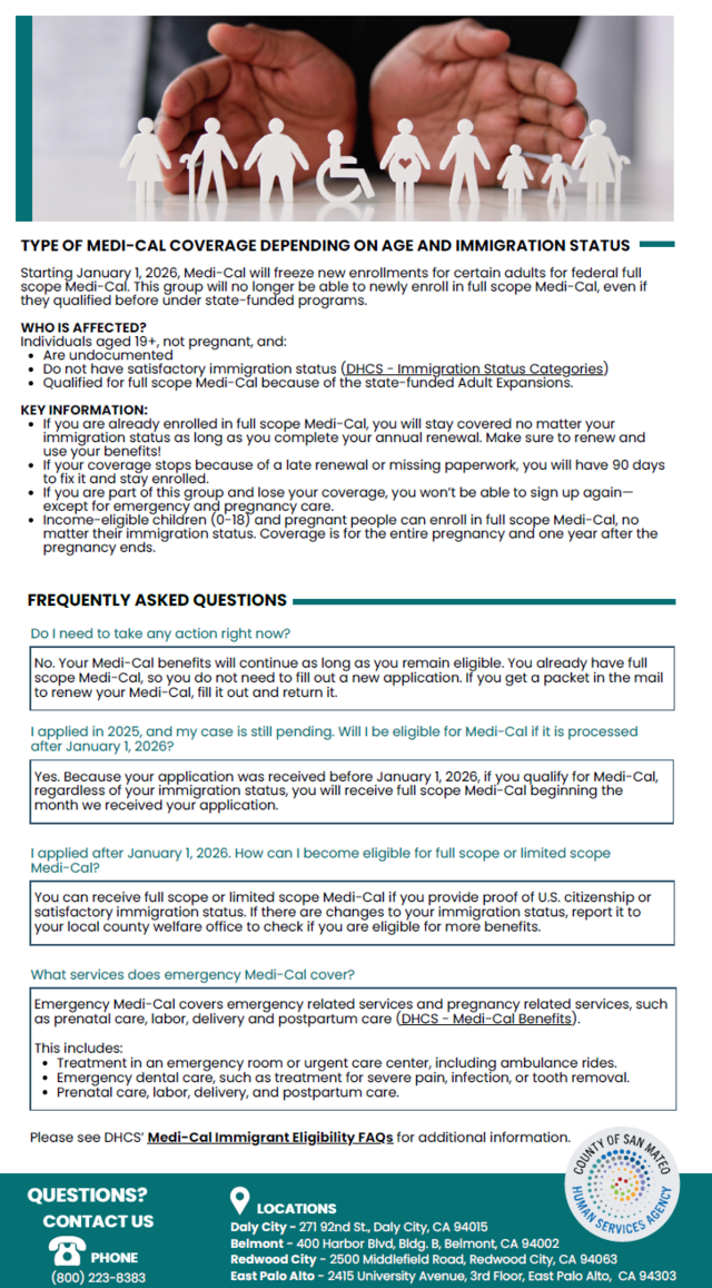 Upcoming Changes To The Medi-Cal Program | County of San Mateo, CA